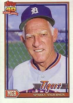 Sparky Anderson 1991 Topps #519 Base Price Guide - Sports Card Investor