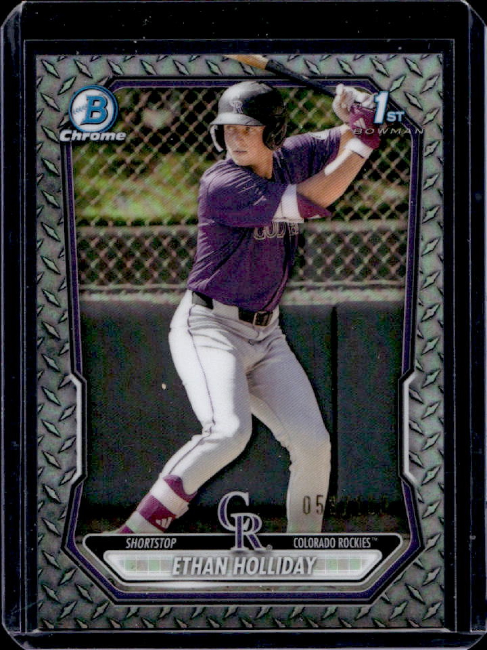 Ethan Holliday 2026 Bowman #BCP-1 Chrome Prospects - Steel Metal ...