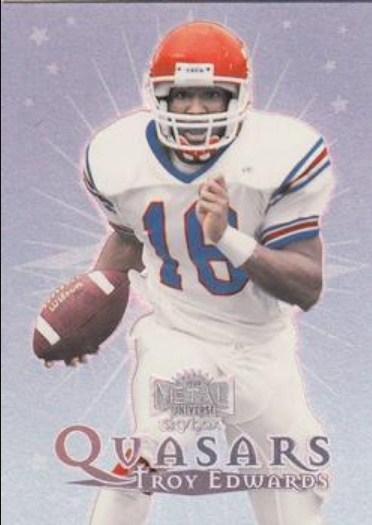 Troy Edwards 1999 Metal Universe #12-Q Quasars Price Guide - Sports ...