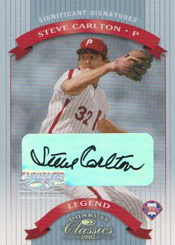 Steve Carlton 2002 Donruss Classics #157 Significant Signatures /100 ...