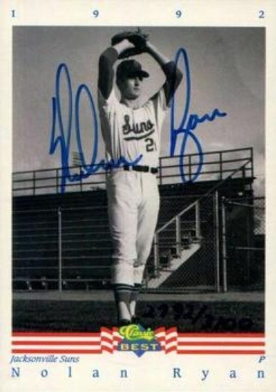 Nolan Ryan 1992 Classic Best Autographs /1100 Price Guide - Sports Card ...