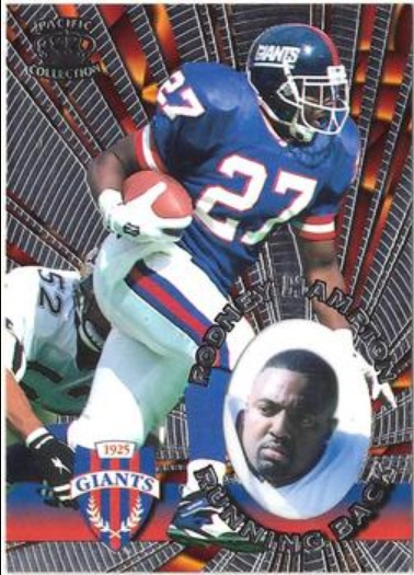 Rodney Hampton 1996 Pacific Invincible #I-104 Silver Price Guide ...