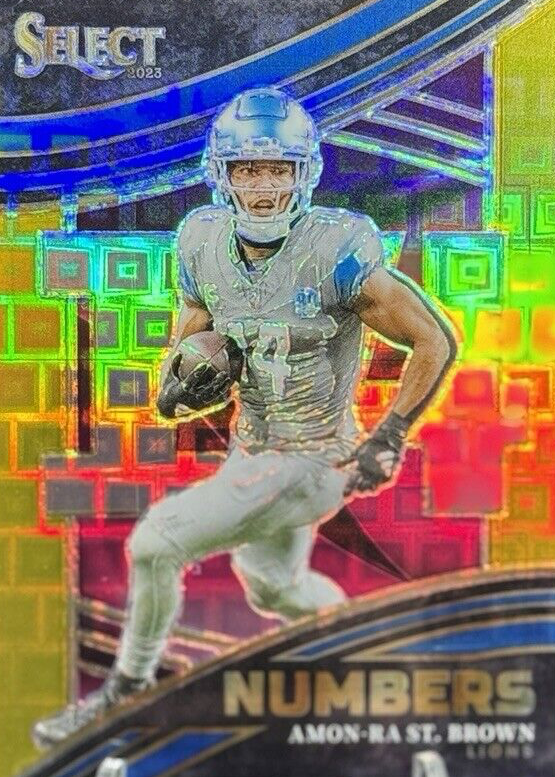 Amon-Ra St. Brown 2023 Select #NMB-AST Select Numbers - Gold /10 Price ...