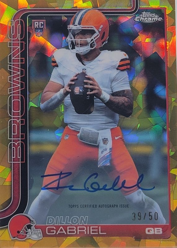 Dillon Gabriel 2025 Topps Chrome Sapphire Edition #RA-DGA Rookie ...
