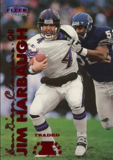 Jim Harbaugh 1999 Fleer Tradition #43 Base Price Guide - Sports Card ...