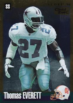 Thomas Everett 1994 Score #215 Gold Zone Price Guide - Sports Card Investor