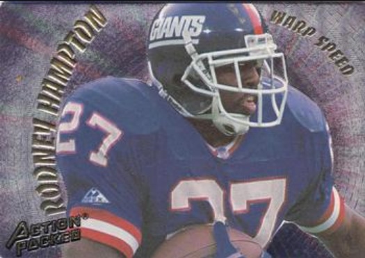 Rodney Hampton 1994 Action Packed #WS7 Warp Speed Price Guide - Sports ...
