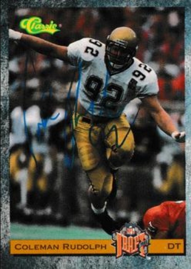 Coleman Rudolph 1993 Classic #65 Autographs Price Guide - Sports Card ...