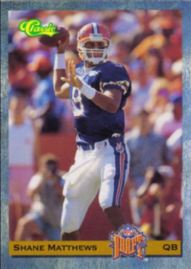 Shane Matthews 1993 Classic #22 Base Price Guide - Sports Card Investor