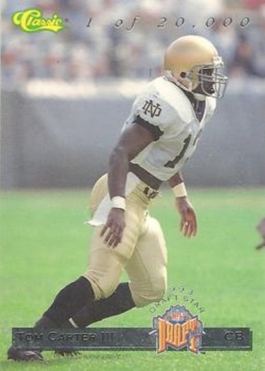 Tom Carter 1993 Classic #DS10 Draft Stars Price Guide - Sports Card ...