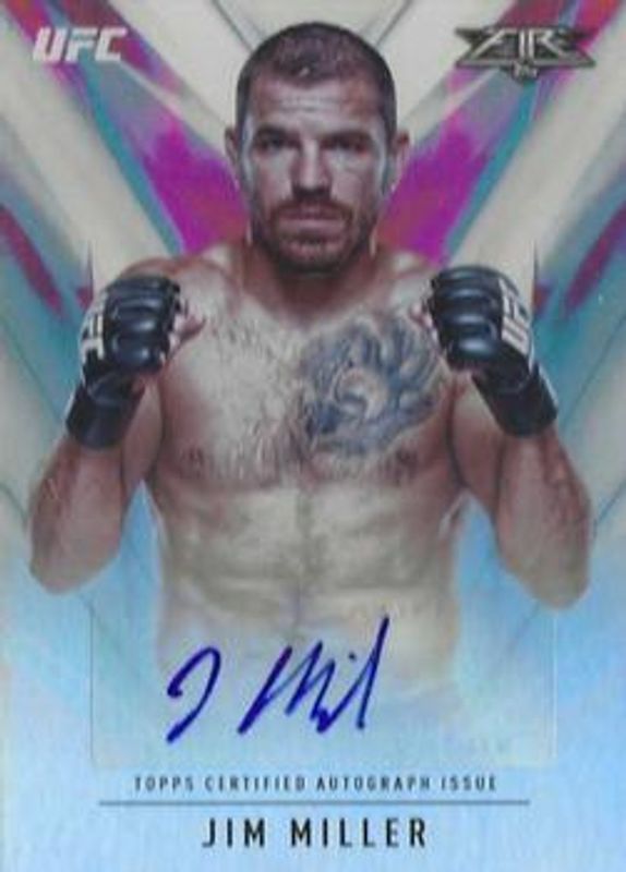 Jim Miller 2017 Topps Fire UFC #FA-JM Autographs /149 Price Guide ...