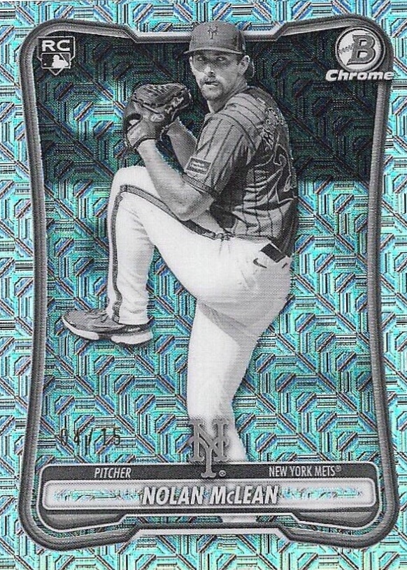 Nolan McLean 2026 Bowman Mega Box #85 Chrome - Black & White Mojo ...