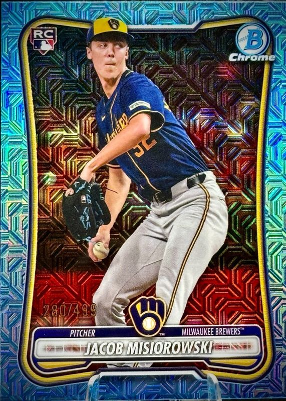 Jacob Misiorowski 2026 Bowman Mega Box #35 Chrome - Sky Blue Mojo ...