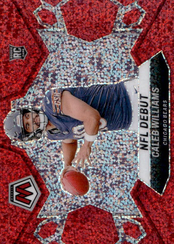 Caleb Williams 2024 Mosaic #289 NFL Debut - Red Sparkle /(SSP) Price ...
