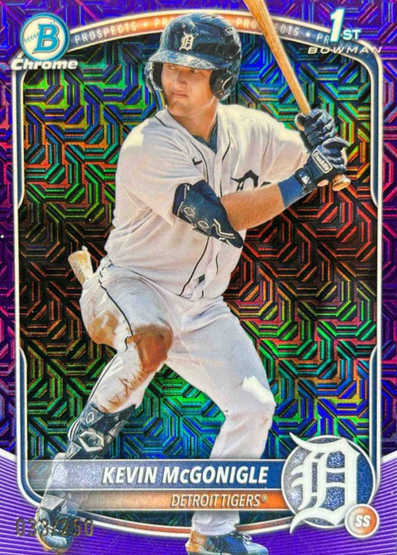 Kevin McGonigle 2025 Bowman Mega Box #BCP-79 Chrome Prospects - Purple ...