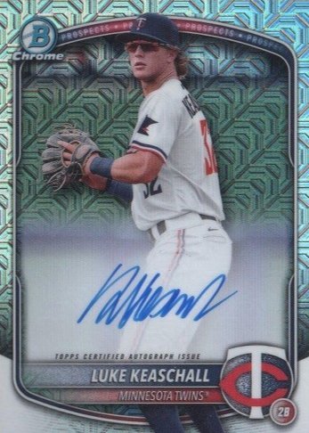 Luke Keaschall 2025 Bowman Mega Box #BMA-LK Chrome Prospect Auto Price ...