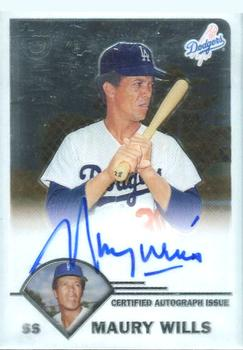 Maury Wills 2003 Topps Retired Signature Edition #TA-MW Autographs ...