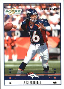 Jake Plummer 2005 Score #85 Scorecard /599 Price Guide - Sports Card ...