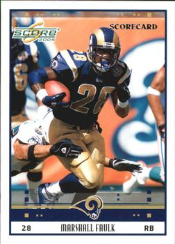 Marshall Faulk 2005 Score #266 Scorecard /599 Price Guide - Sports Card ...