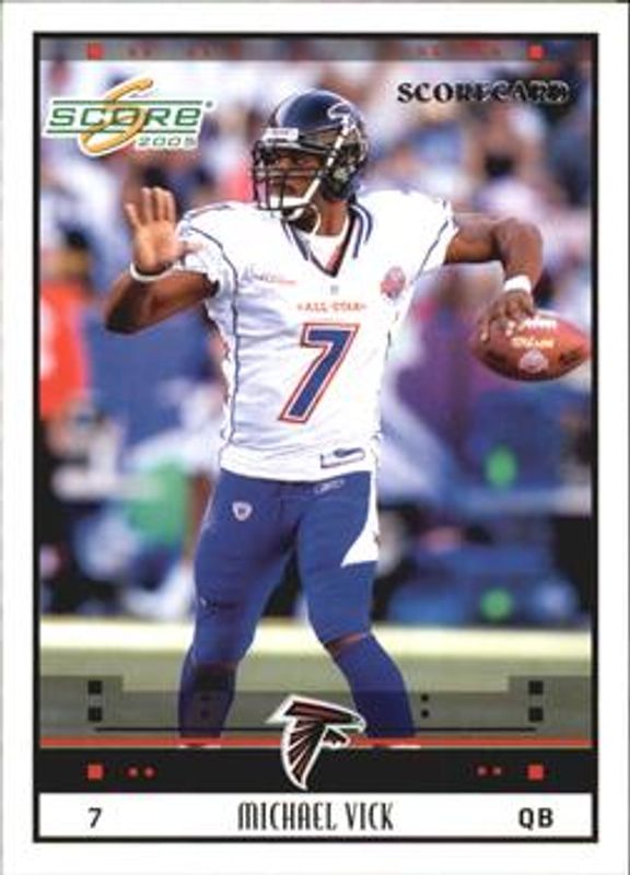 Michael Vick 2005 Score #301 Scorecard /599 Price Guide - Sports Card ...