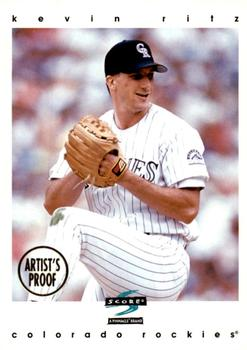 Kevin Ritz 1997 Score Premium Stock #29 Artist's Proof - White Border ...