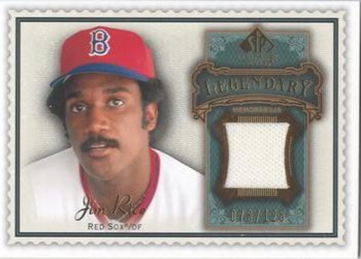 Jim Rice 2009 SP Legendary Cuts #LM-JR Legendary Memorabilia /125 Price ...