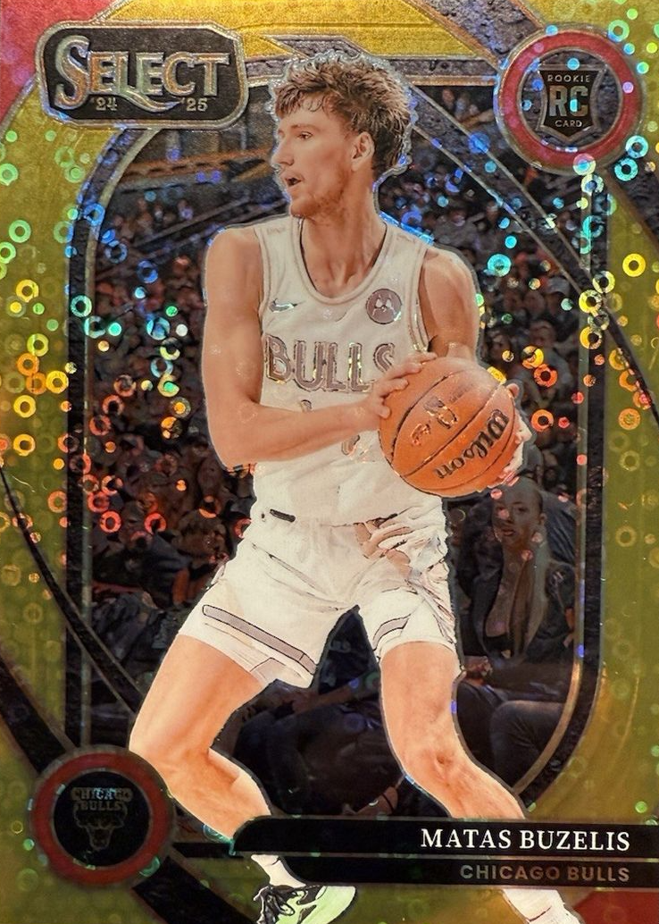 Matas Buzelis 2024 Select #277 Courtside Gold Disco /10 Price Guide ...