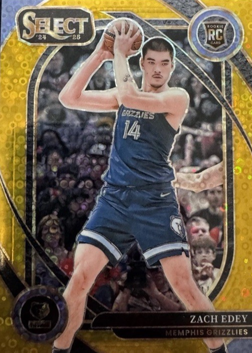Zach Edey 2024 Select #280 Courtside Gold Disco /10 Price Guide ...