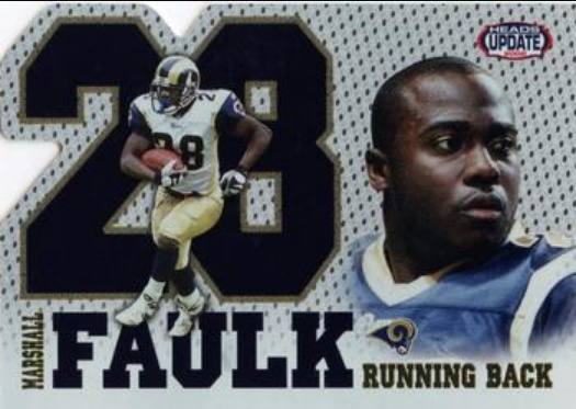 Marshall Faulk 2002 Pacific Heads Update #18 Big Numbers Price Guide ...