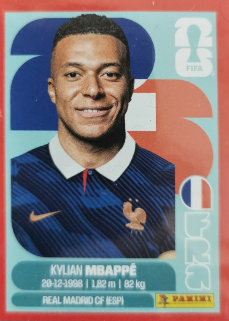 Kylian Mbappe 2026 Panini World Cup Stickers #FRA20 Red (1:26) Price ...