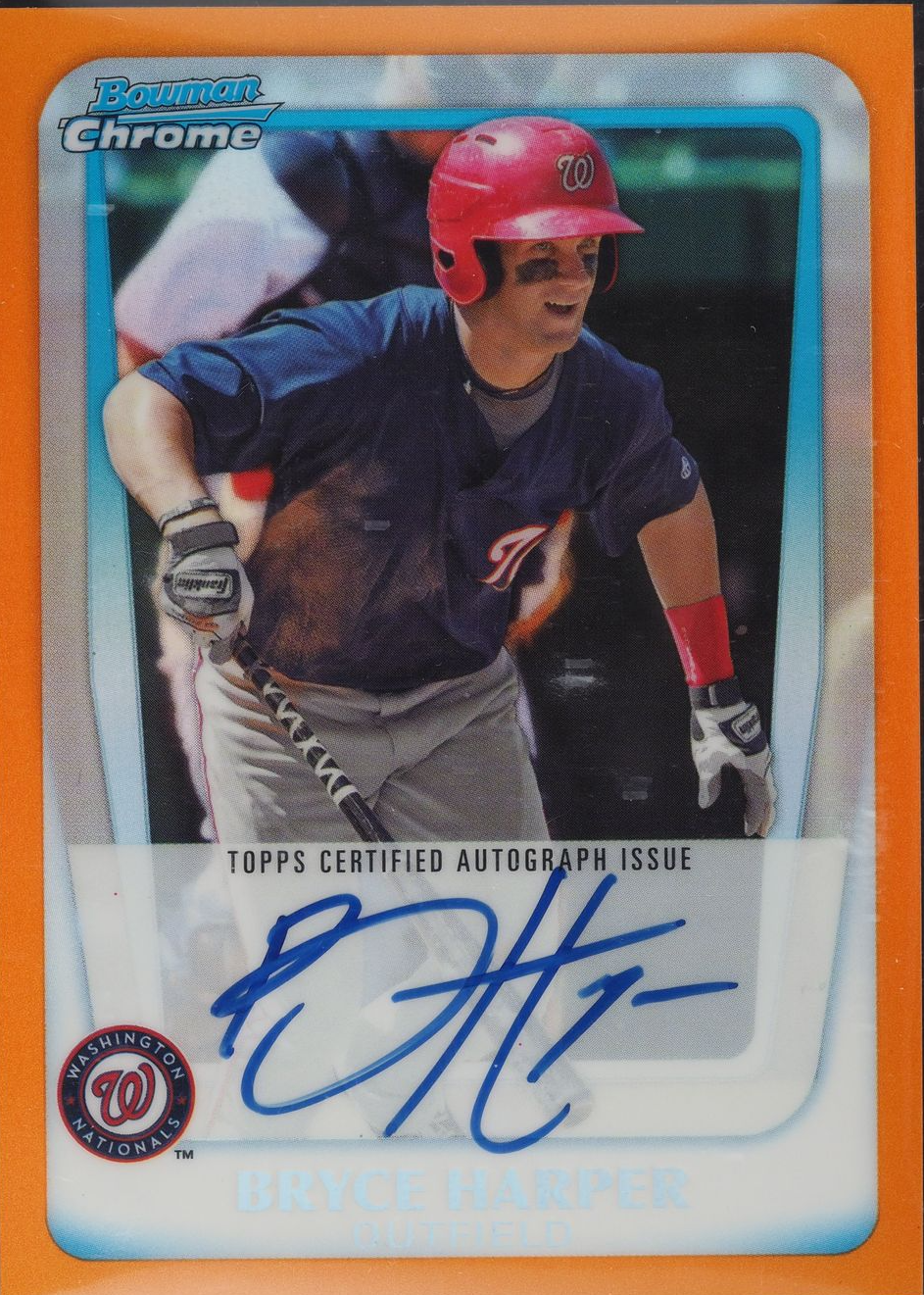 Bryce Harper 2011 Bowman Chrome #BCP111 Prospect Auto - Orange ...