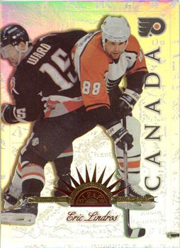Eric Lindros 1997 Leaf International Stars #1 Universal Ice Price Guide ...