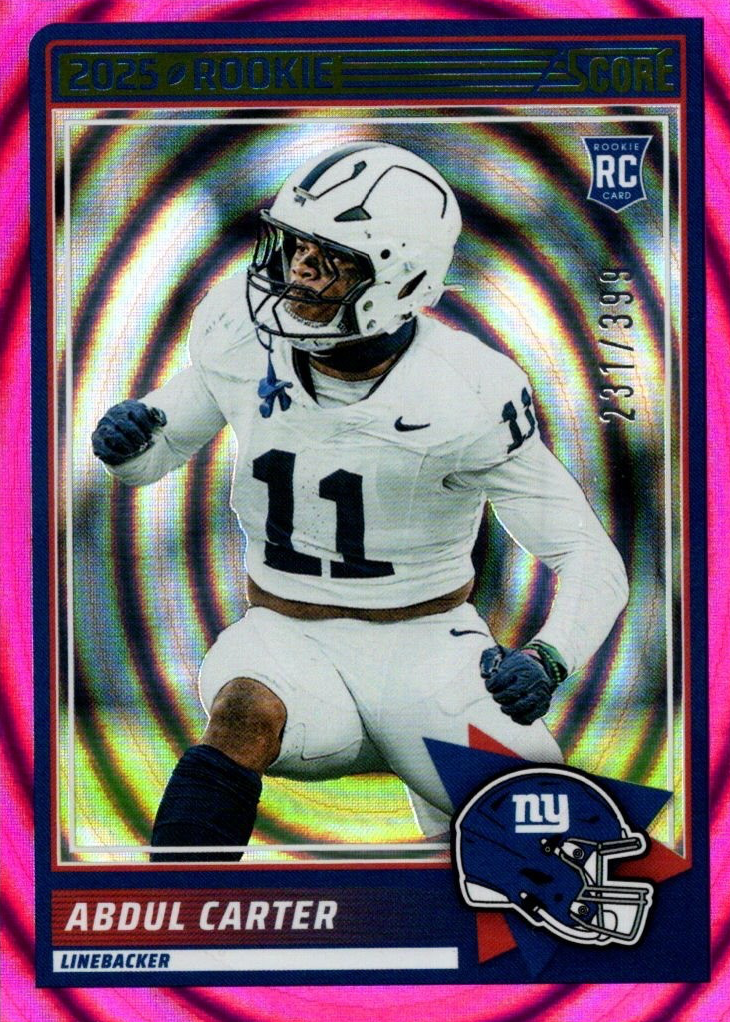 Abdul Carter 2025 Score #16 Ellipse /399 Price Guide - Sports Card Investor