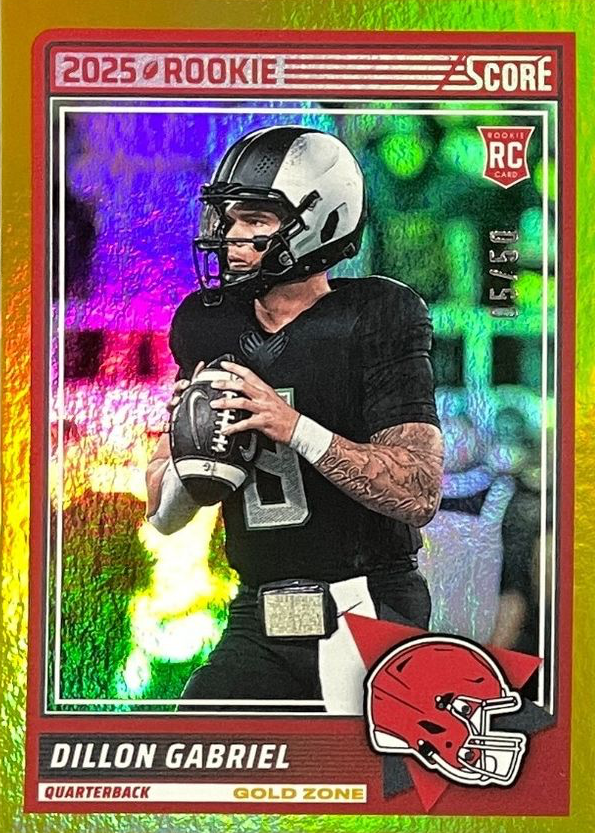 Dillon Gabriel 2025 Score #41 Gold Zone /50 Price Guide - Sports Card ...