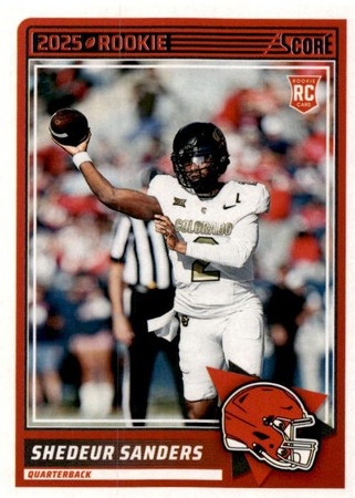 Shedeur Sanders 2025 Score #15 Base Price Guide - Sports Card Investor
