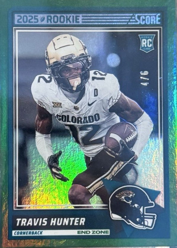 Travis Hunter 2025 Score #20 Green Price Guide - Sports Card Investor