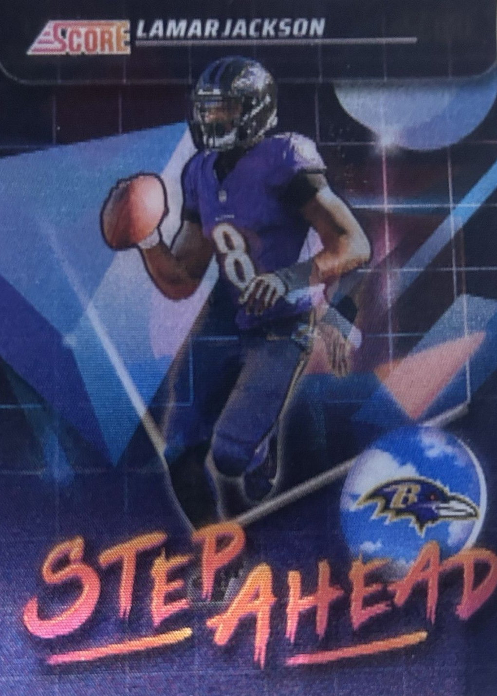 Lamar Jackson 2025 Score #10 Step Ahead /(SSP) Price Guide - Sports ...