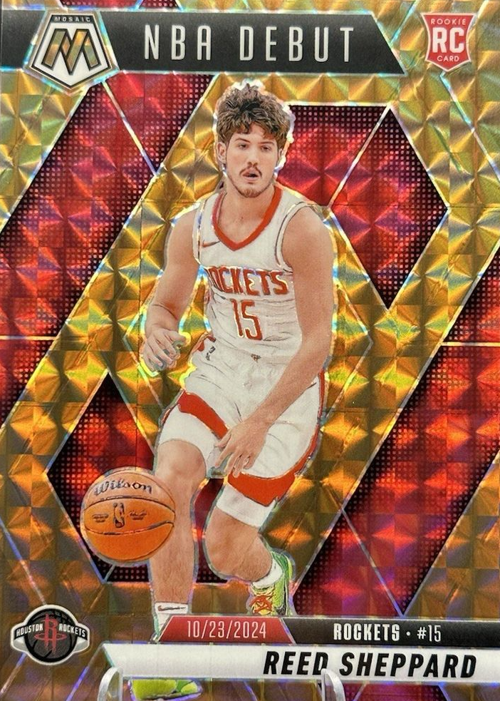 Reed Sheppard 2024 Mosaic #252 NBA Debut - Bronze /75 Price Guide ...
