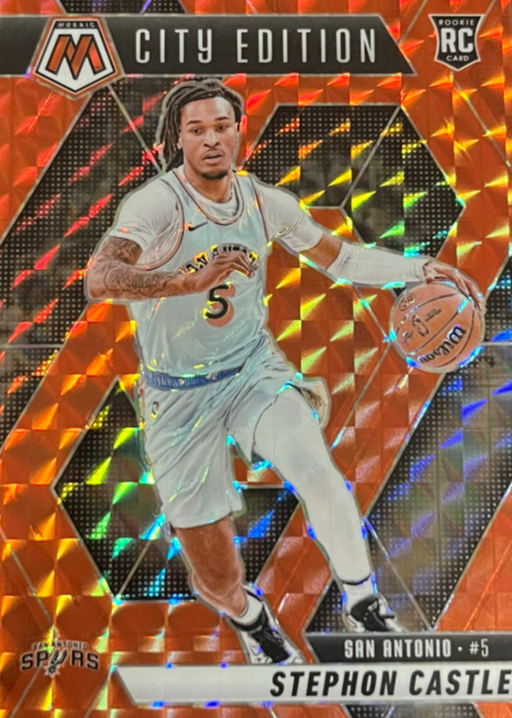 Stephon Castle 2024 Mosaic #290 City Edition - Orange /249 Price Guide ...