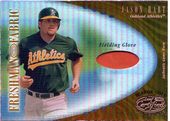 Jason Hart 2001 Leaf Certified Materials #118 Mirror Gold /25 Price ...