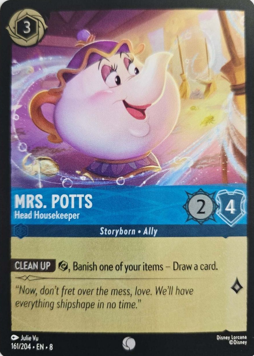 Mrs.Potts - Head Housekeeper 2025 Reign of Jafar #161/204 Cold Foil ...