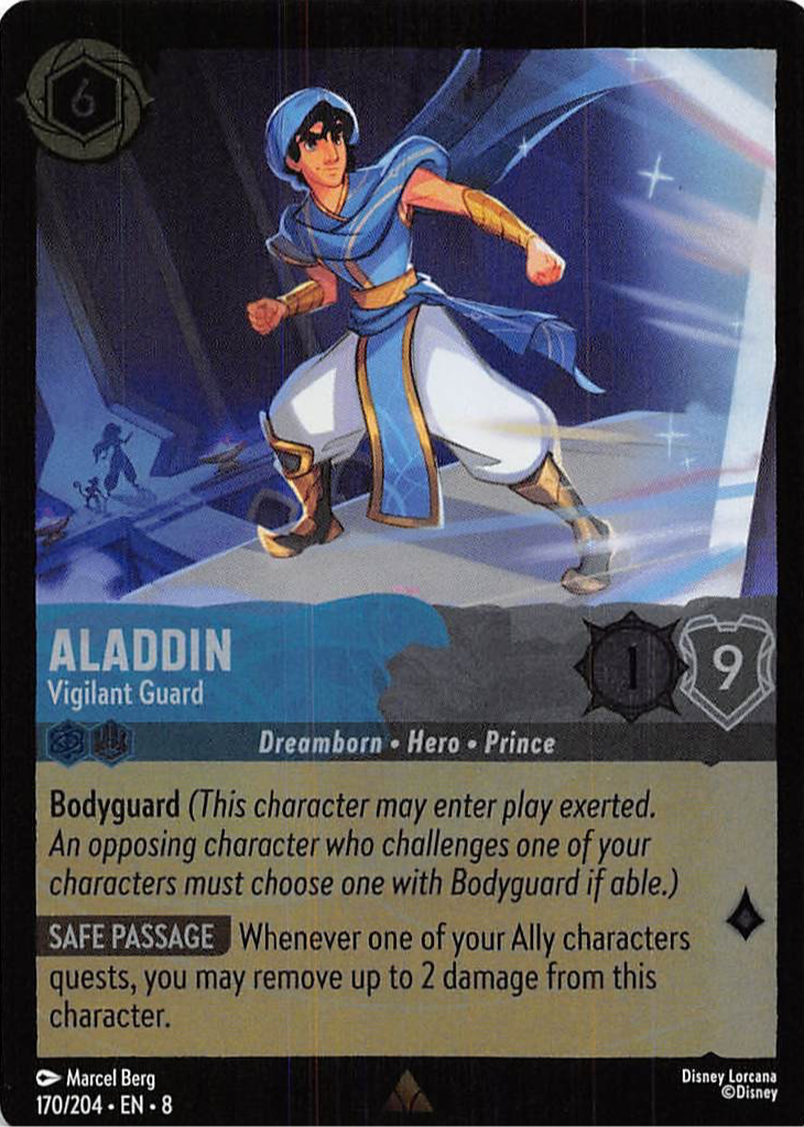 Aladdin - Vigilant Guard 2025 Reign of Jafar #170/204 Cold Foil Price ...