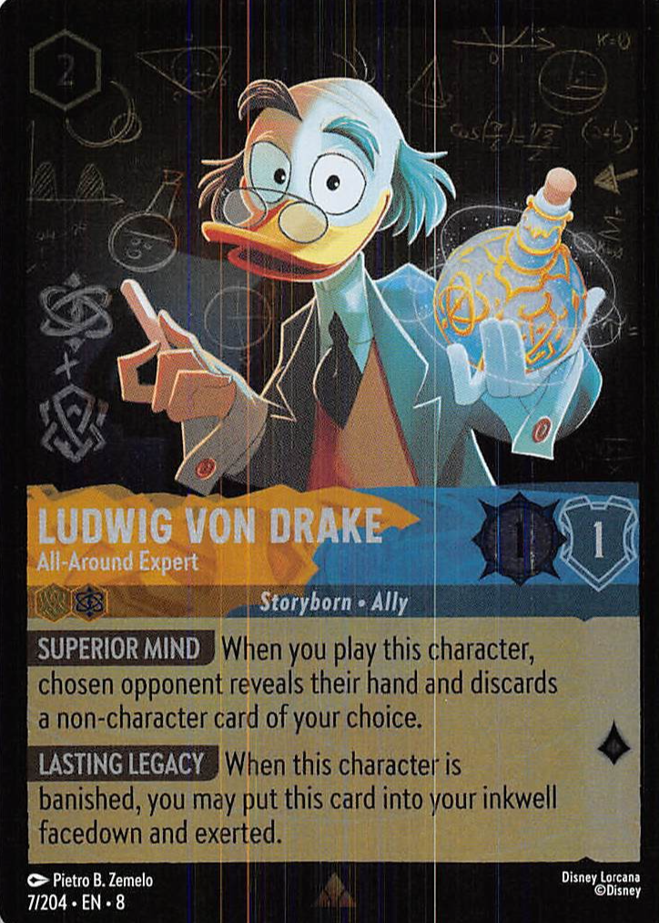Ludwig Von Drake - All-Around Expert 2025 Reign of Jafar #7/204 Cold ...