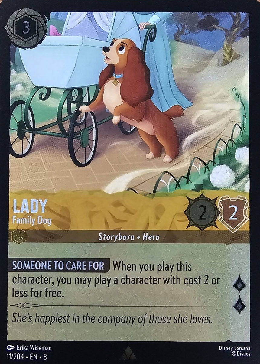 Lady - Family Dog 2025 Reign of Jafar #11/204 Cold Foil Price Guide ...