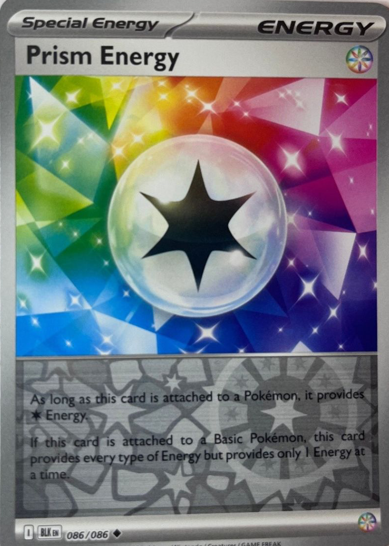Prism Energy 2025 Scarlet & Violet: Black Bolt #086/086 Reverse Holo ...