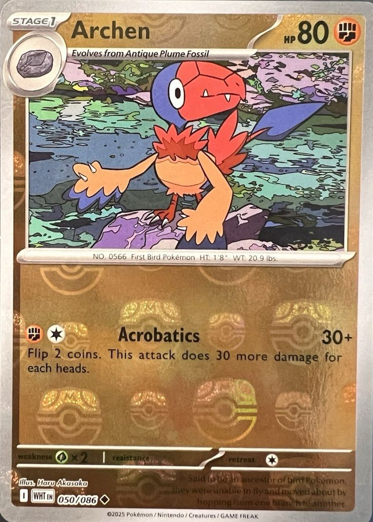 Archen 2025 Scarlet & Violet: White Flare #050/086 Master Ball Reverse Holo Price Guide - Sports ...