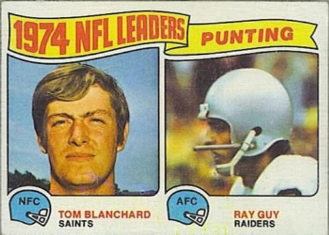 Ray Guy / Tom Blanchard 1975 Topps #6 Base Price Guide - Sports Card ...