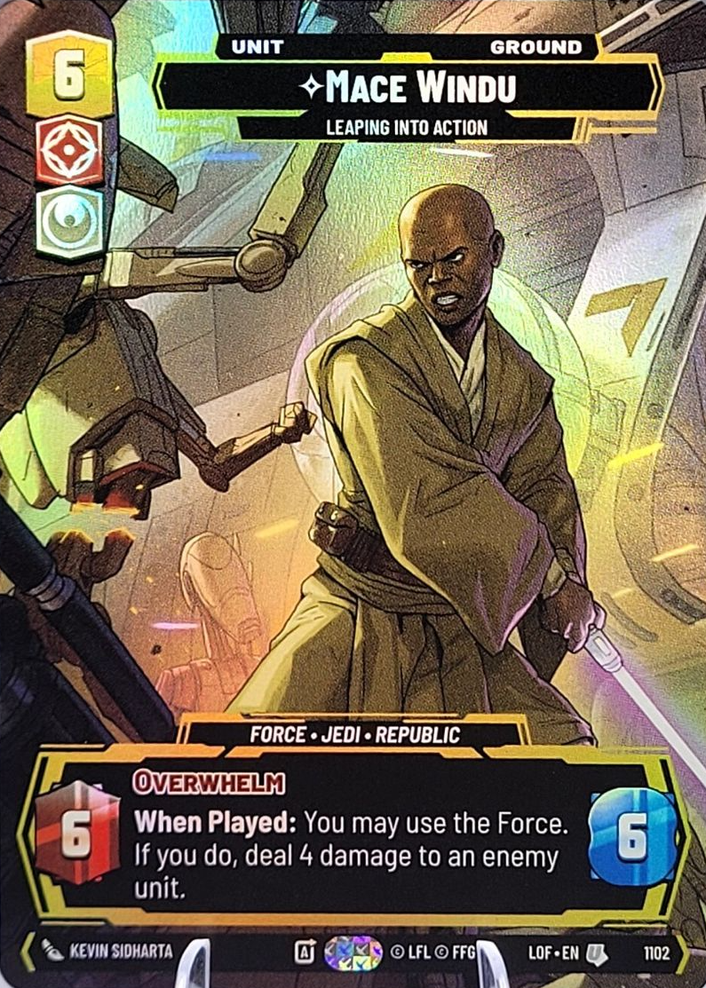 Mace Windu - Leaping into Action Star Wars Unlimited Cards Price Guide ...