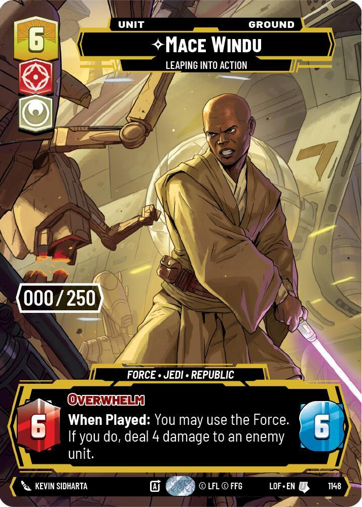 Mace Windu - Leaping into Action 2025 Legends of the Force #1148 ...