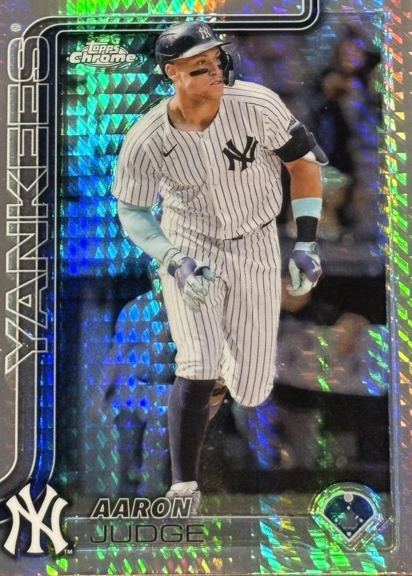 Aaron Judge 2025 Topps Chrome #99 Prism Refractor Price Guide - Sports Card Investor